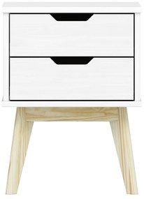 IDEA Noční stolek 2 zásuvky BONITO bílý lak