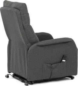 Polohovací křeslo šedé, elektrické TV-5482 GREY2