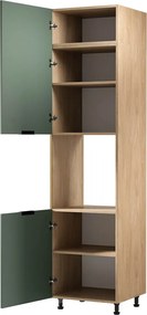 SORENTO pg | vysoká skříňka D60PWN na vestavnou troubu | 60 cm | LEVÁ | puccini/zelená