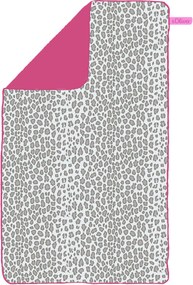 XXXLutz OSUŠKA NA PLÁŽ, 80/160 cm, pink, světle šedá S. Oliver - Plážové osušky - 003252027101