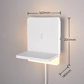 Bílé LED stmívatelné nástěnné svítidlo Fairfield – Trio