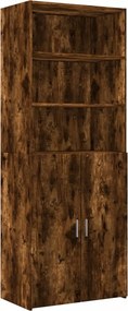 Úzká úložná kouřový dub 70x42,5x225 cm kompozitní dřevo 3281319