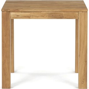 Jídelní stůl 80x80x75 cm, povrchová úprava olejem, nohy 8x8 cm, masiv dub bílý