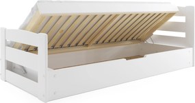 SMB Postel s úložným prostorem ERIK, 90x200 cm Dekor: Bílá