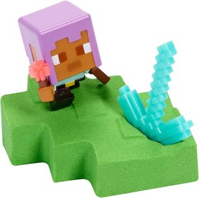 Mattel minecraft mini mode těžící figurka s krumpáčem, htl00