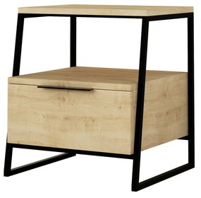 KALUNE DESIGN Noční stolek PAL hnědý 855DTE3516