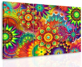 Malvis ® Vícedílný obraz - Hippie mandaly Velikost (šířka x výška): 120x80 cm