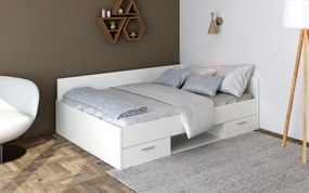 Postel, 140x200, bílá, BOAT