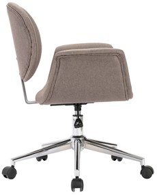 Otočná kancelářská židle taupe textil,  3054829
