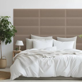 Sametový čalouněný panel - Obdélník - 60x20cm Farba: Béžová