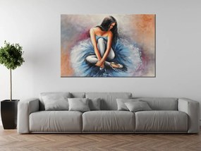 Gario Ručně malovaný obraz Tmavovlasá baletka Rozměry: 120 x 80 cm