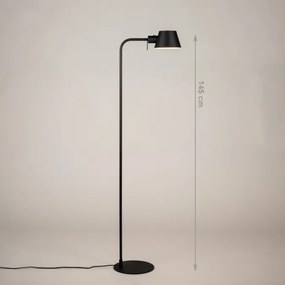 Stojací designová lampa Sabre Black