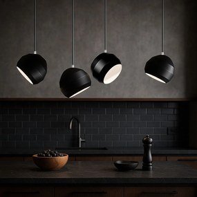 Toolight - Stropní lampa 1xE27 APP381-1CP, černá, OSW-05013