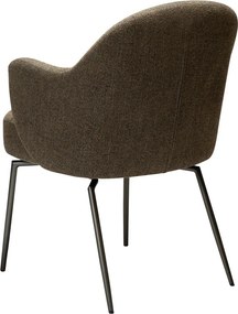 Khaki jídelní křeslo s područkami/otočné Bae – DAN-FORM Denmark