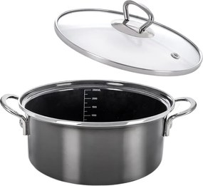 Smaltovaný kastrol s pokličkou 2,5 l Metalic – Orion