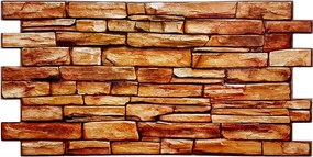 Obkladový 3D PVC panel 98 x 50 cm - Karelian břidlice karelská