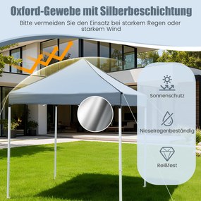 Costway Pop Up pavilon Skládací zahradní pavilon s odnímatelnými bočními stěnami