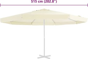 Náhradní potah na zahradní slunečník pískový 515 cm 312538