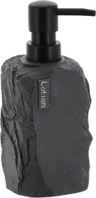 Dávkovač mýdla Paola, černá/s černými prvky, 400 ml