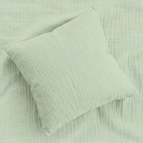 Celoroční mušelínový povlak na polštářek Salvia - GOTS Velikost: 70 x 90