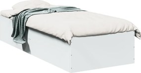 Rám postele bílý 90 x 200 cm kompozitní dřevo 3281056