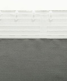 Hotový závěs BASIC s řasící páskou 140x280cm tmavě šedý