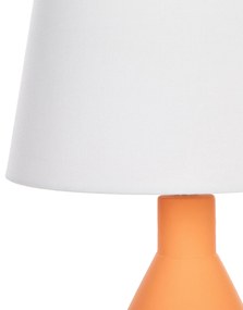 Keramická stolní lampa oranžová LAMBRE Beliani