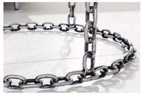 Massive home | Konferenční stolek CHAIN 65 CM stříbrný