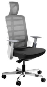 OnaDnes -20% Office 360 Bílá látková kancelářská židle Spin