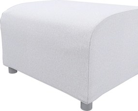 Potah na podnožku Klippan barva šedá látka pletený vzor