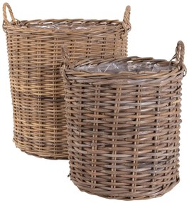 House Nordic Set 2 proutěných květináčů INDO 4401100