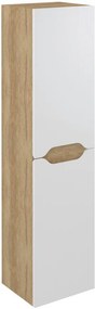 Sapho Sapho, WAVE skříňka vysoká 35x140x30cm, levá/pravá, bílá/dub Alabama, WA245-3022