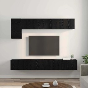 Sestava TV skříněk 5 ks Černý dub Kompozitní dřevo 3393385