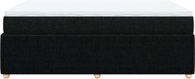 Box spring postel s matrací černá 140 x 190 cm textil 3285569