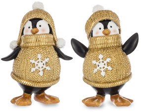 Vánoční figurka tučňák 2 varianty 161133