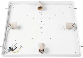 Stropní svítidlo OAK SQUARE 4xE27/15W/230V 48x48 cm dub/bílá