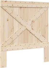 Rám postele s čelem 90 x 200 cm masivní borové dřevo 3281568