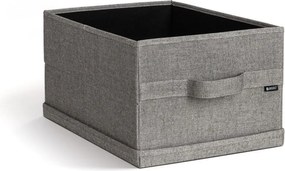 Šedý látkový úložný box s víkem 31x41x22 cm Soft Storage Medium – Bigso