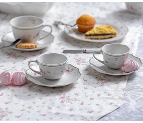 Bílé porcelánové šálky v sadě 2 ks na espresso 90 ml Nonna Rosa – Brandani