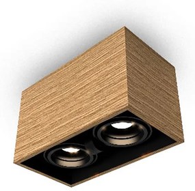 Stropní dřevěné svítidlo woodLED duoSPOT Mini  Stropní dřevěné svítidlo woodLED duoSPOT Mini Dřevodekor: Ořech Americký, Teplota chromatičnosti: 3000…