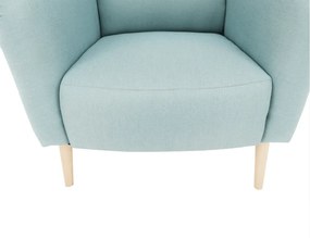 Kondela Designové křeslo, látka mentolová/vzor, BELEK