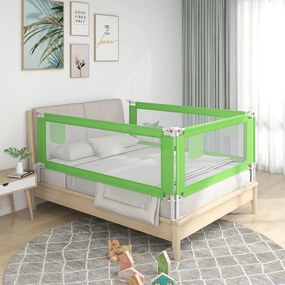 vidaXL Dětská zábrana k postýlce 160 x 25 cm textil [10221] Barva: Zelená