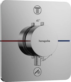 Hansgrohe ShowerSelect Comfort Q, termostat pod omítku pro 2 spotřebiče, chromová, HAN-15583000