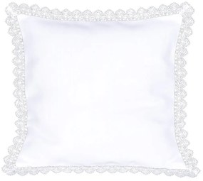 Návlek na polštář, Bílá elegance, bílý, 40 x 40 cm