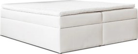 Eka Kontinentální čalouněná postel Classic - Cassablanca Bílá (90x200 cm)