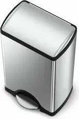 Simplehuman Pedálový odpadkový koš  – 38 l / obdélníkový / matná ocel
