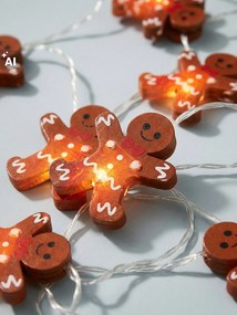 Sinsay - Vánoční LED girlanda s motivem perníčků - hnědá