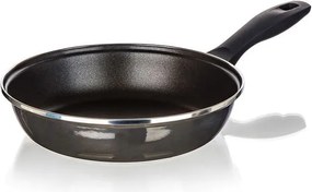 Smaltovaná pánev s nepřilnavým povrchem METALLIC Black 24 cm