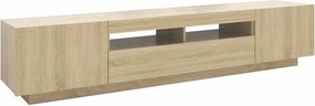 TV skříňka s LED osvětlením dub sonoma 200 x 35 x 40 cm 3081909