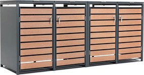 Skříň pro 4 odpadkové koše 120l nebo 240l Bremen CoverTech